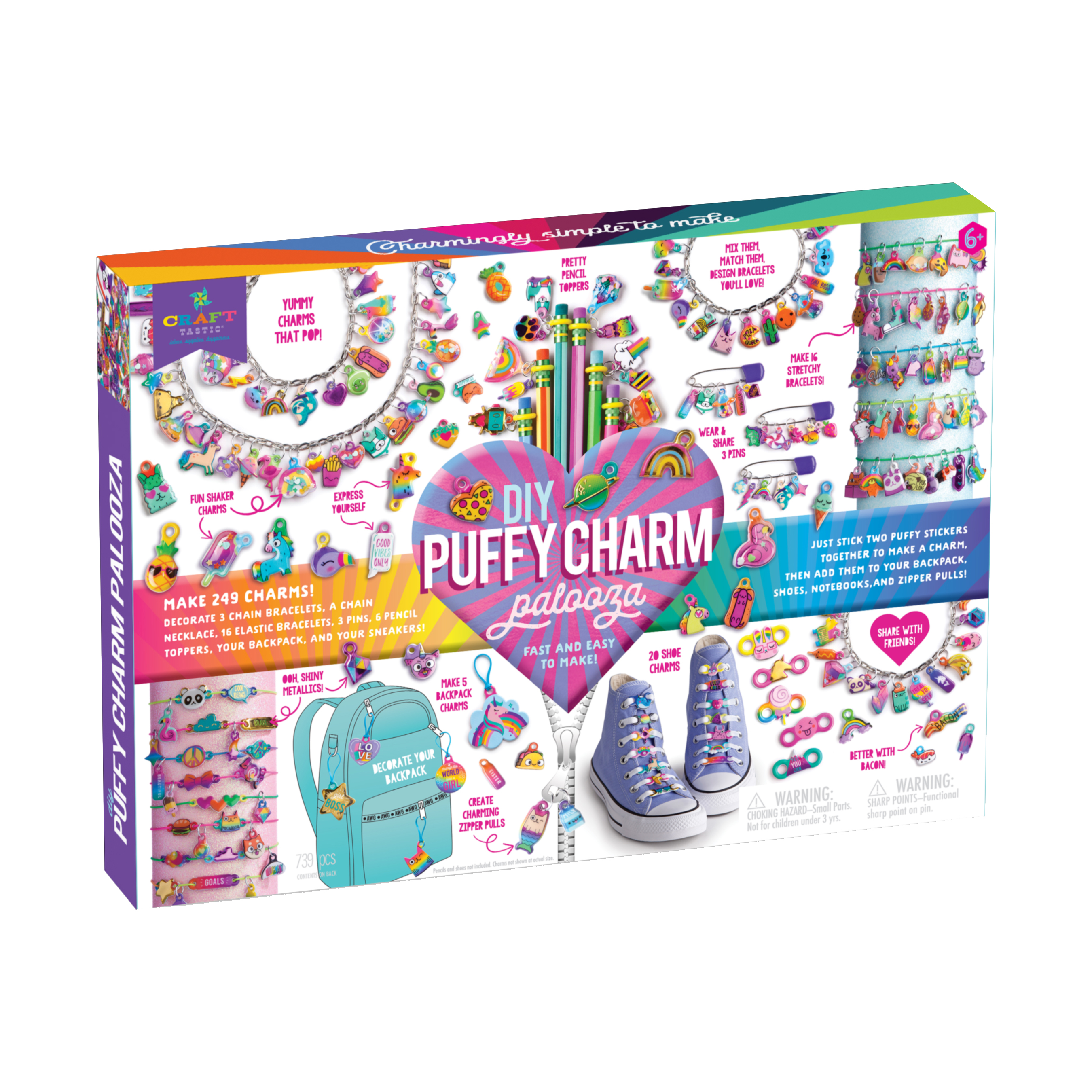 New - Ann Williams Craft-tastic DIY Puffy Charm Palooza - Ages 6+ | 1 ...
